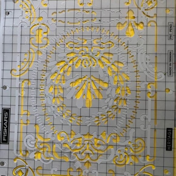 Fiskars | Office | Fiskars Shapeboss Embossing Stencil Heritage Pattern ...